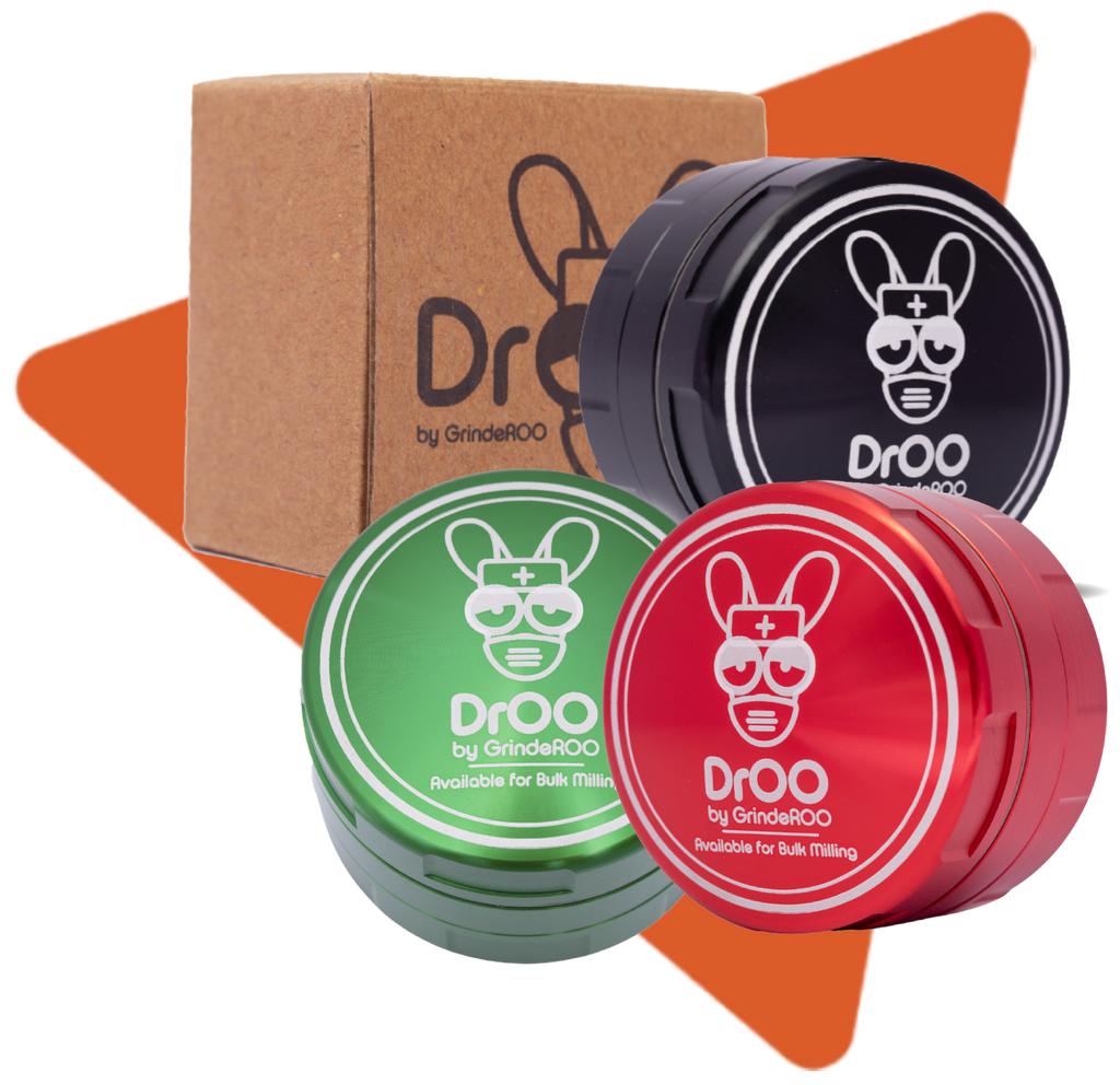 Threadless 3 Piece 'DRoo' 55mm Herb Grinder – GrindeROO